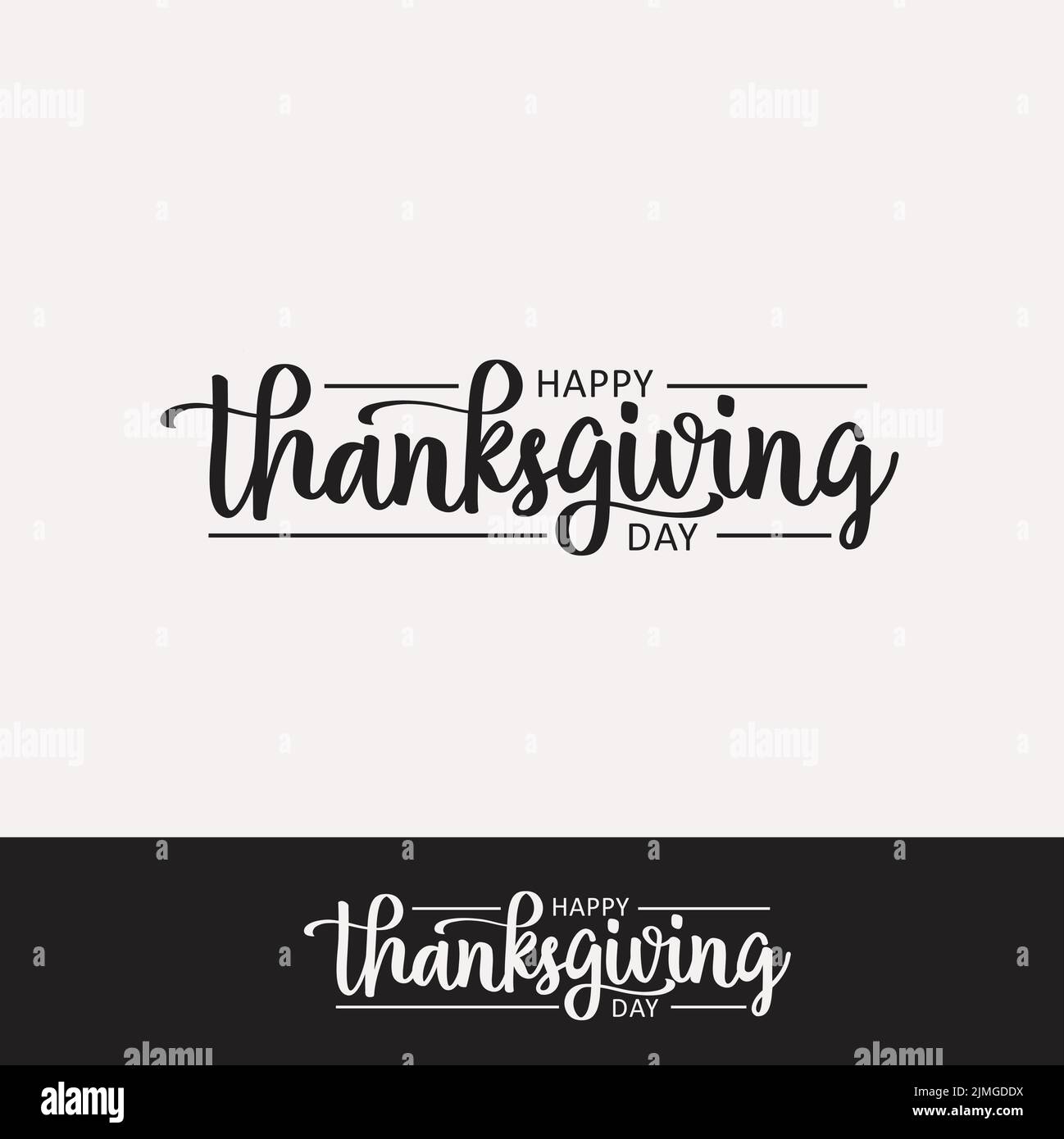 A close-up shot of graphic Happy Thanksgiving sentiment on a white ...