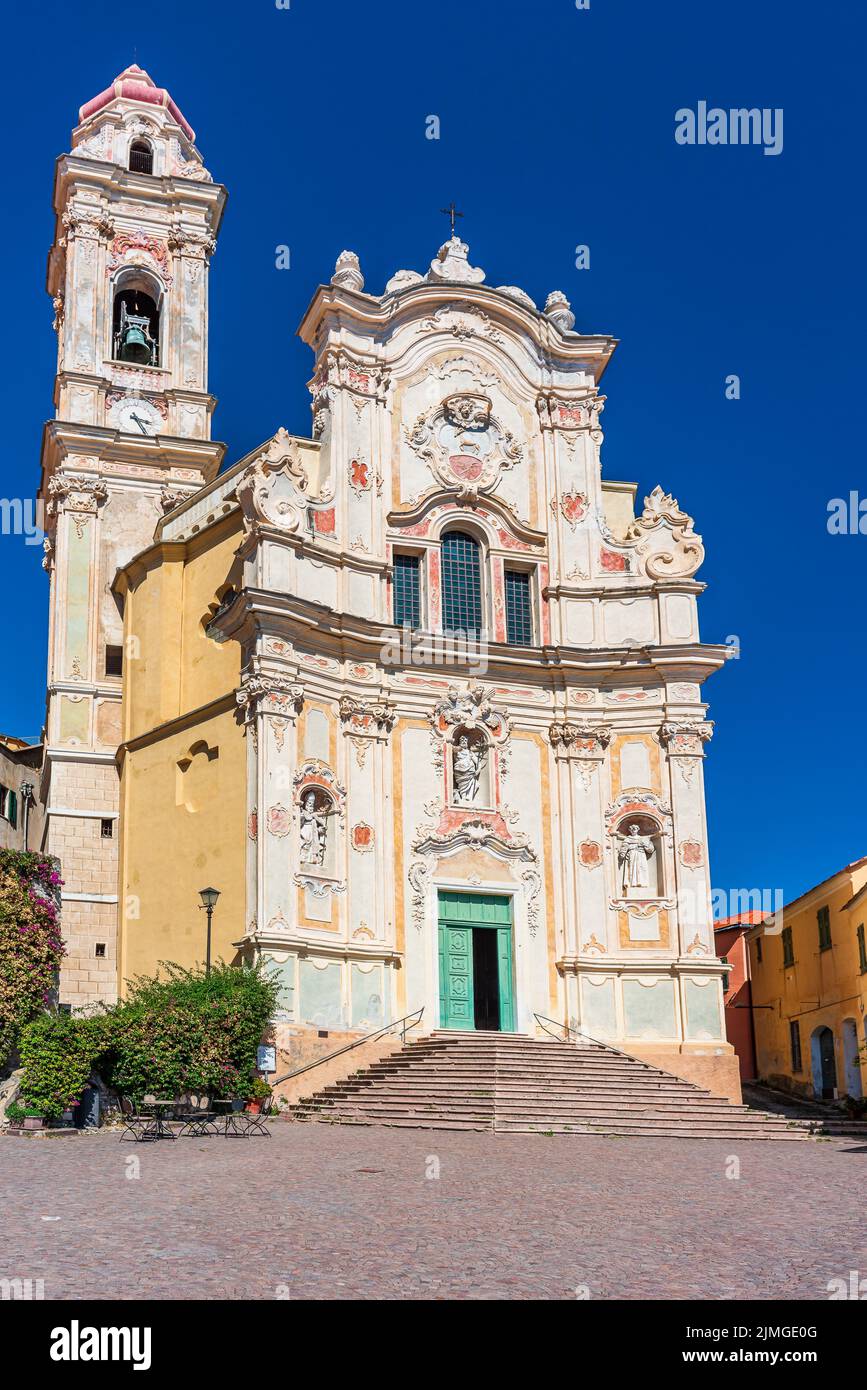 Ancient Church in Cervo Stock Photo - Alamy