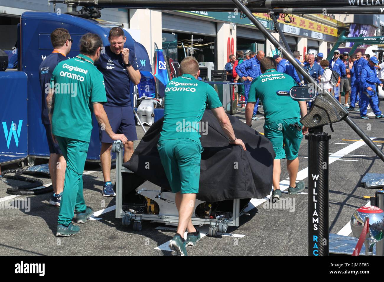 jul 21 2022 Le Castellet, France - F1 2022 France GP - Preparation Day - Aston Martin Aramco ...