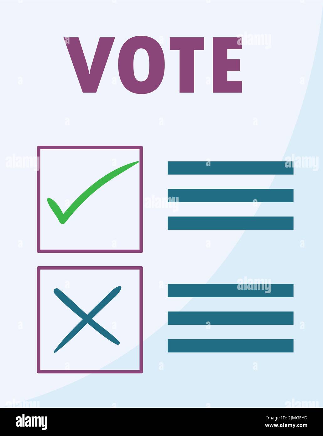 vote paper design Stock Vector Image & Art - Alamy