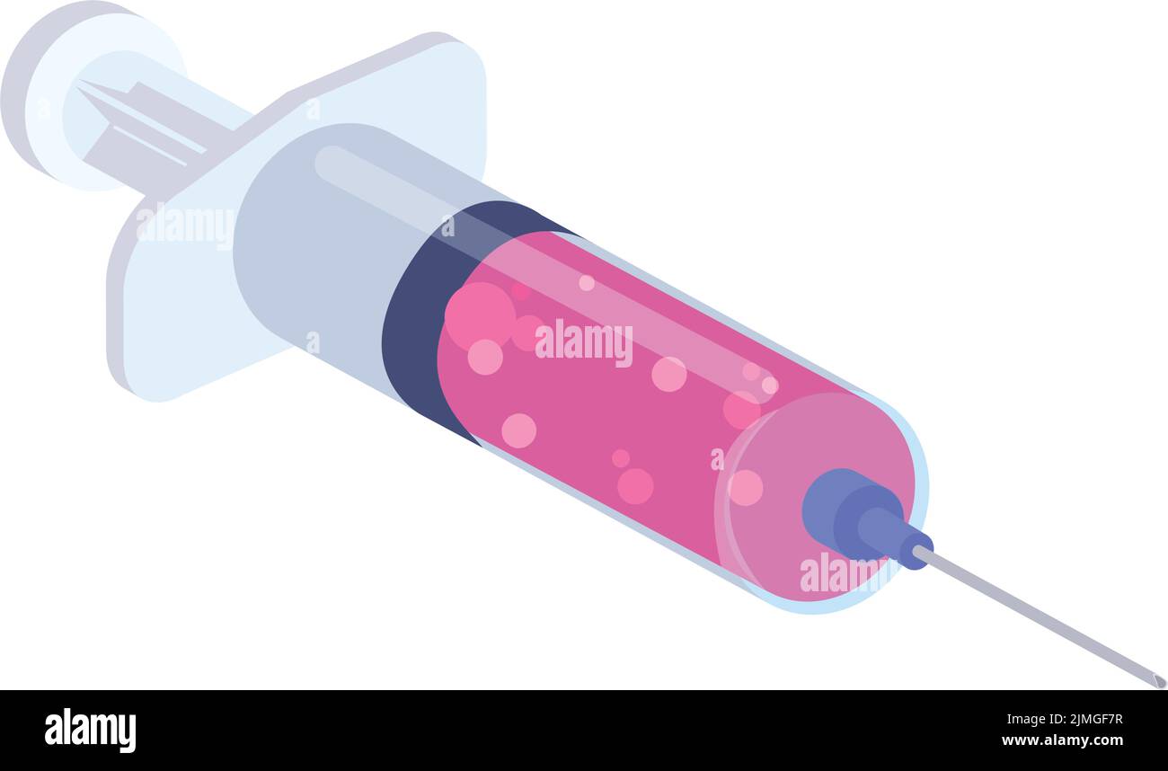 Isometric Medical Syringe Stock Vector Image And Art Alamy