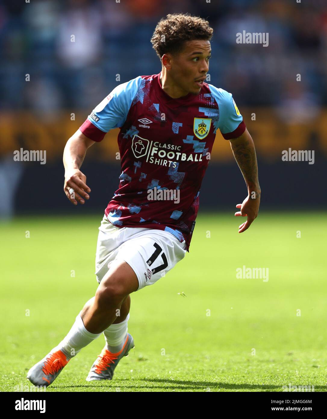 Burnley’s Manuel Benson in action during the Sky Bet Championship match ...
