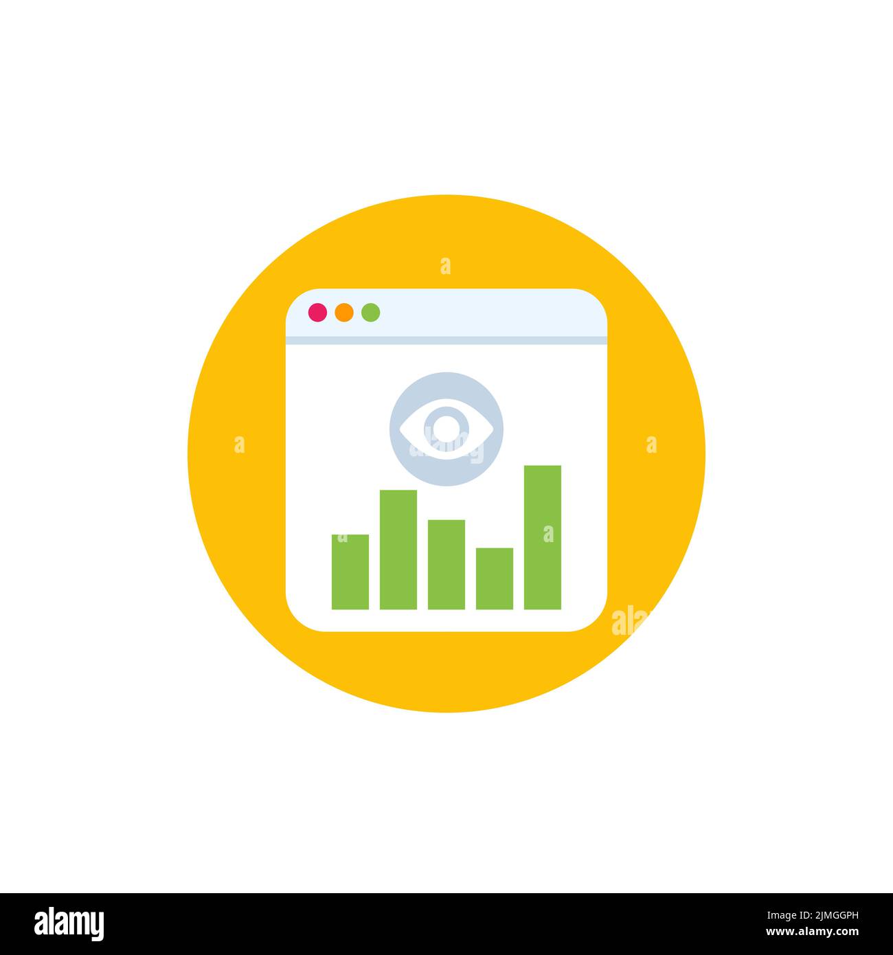 Views analytics icon for web Stock Vector Image & Art - Alamy