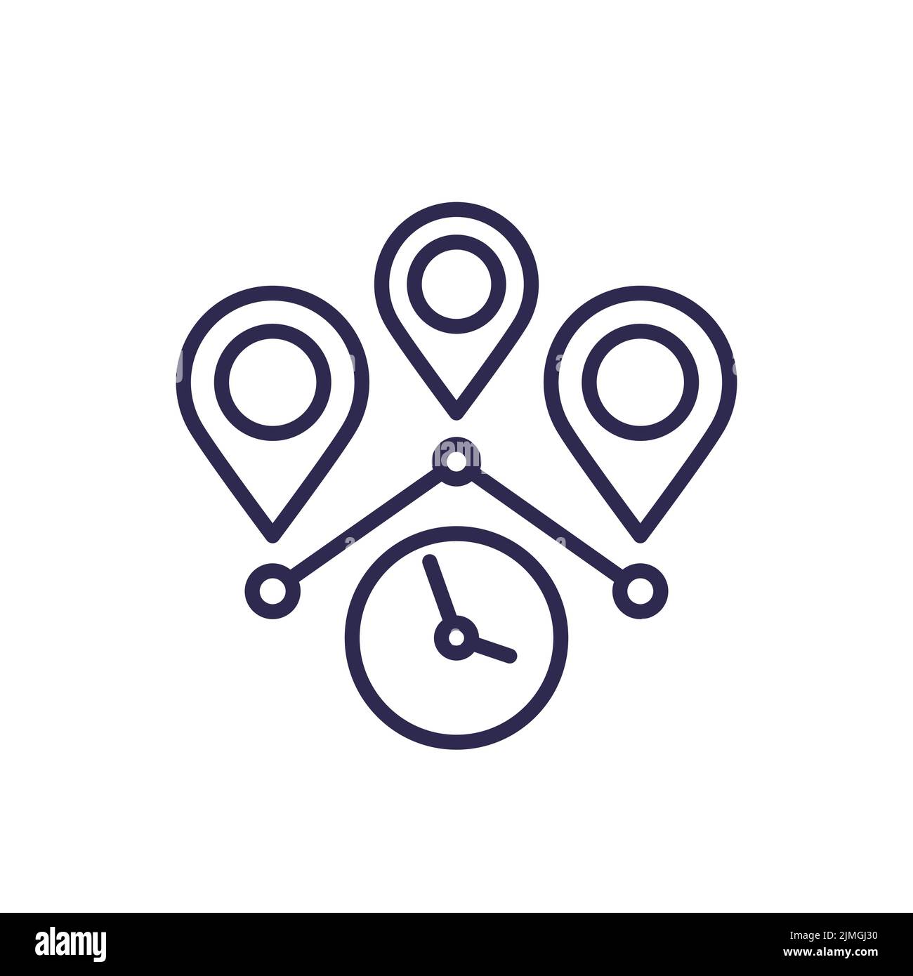 travel time icon, line vector Stock Vector Image & Art - Alamy
