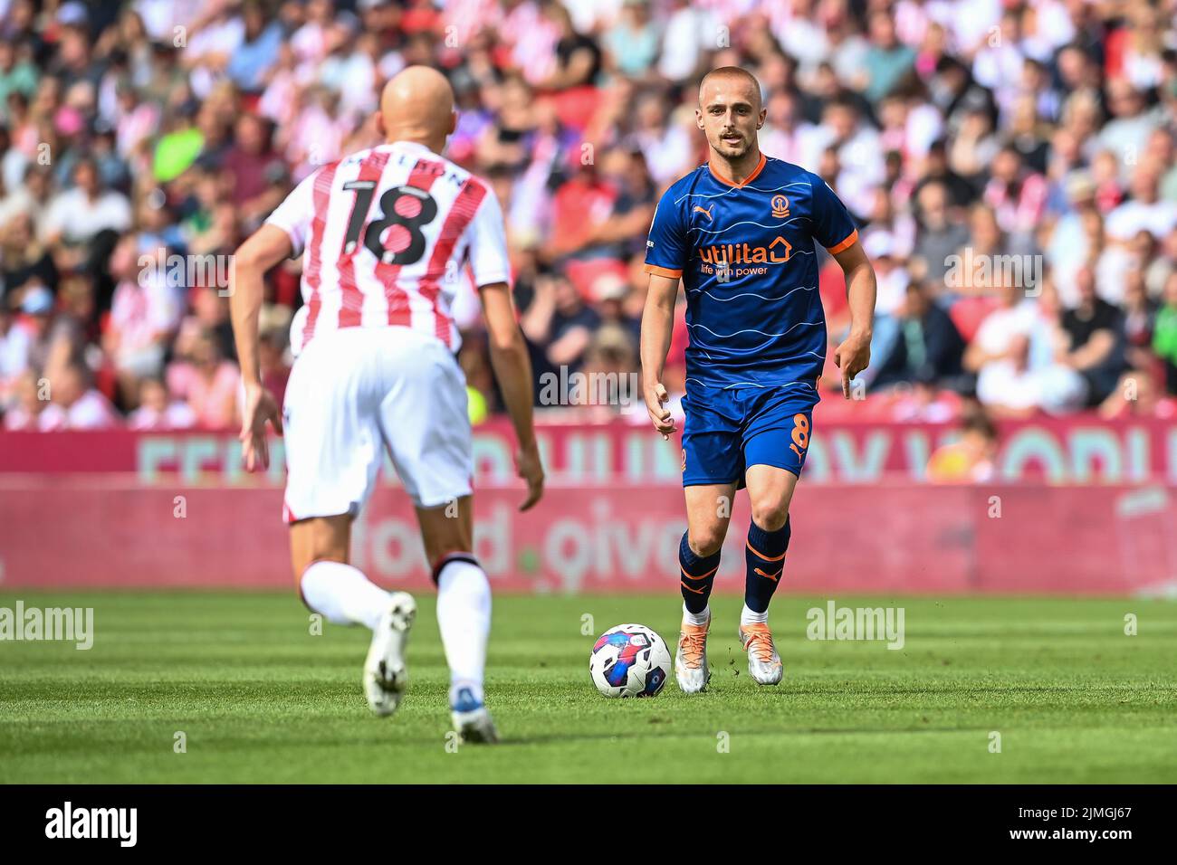 Lewis Fiorini #8 of Blackpool in action during the game Stock Photo - Alamy