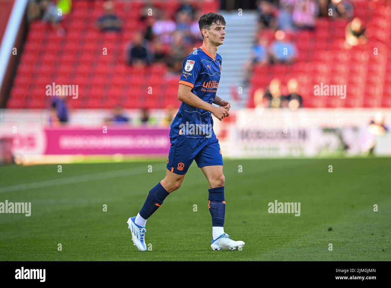 Charlie Patino #28 of Blackpool during the game Stock Photo - Alamy