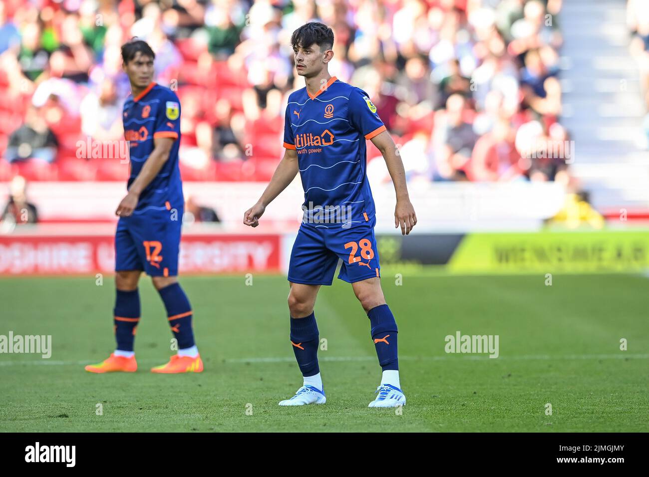 Charlie Patino #28 of Blackpool during the game Stock Photo - Alamy