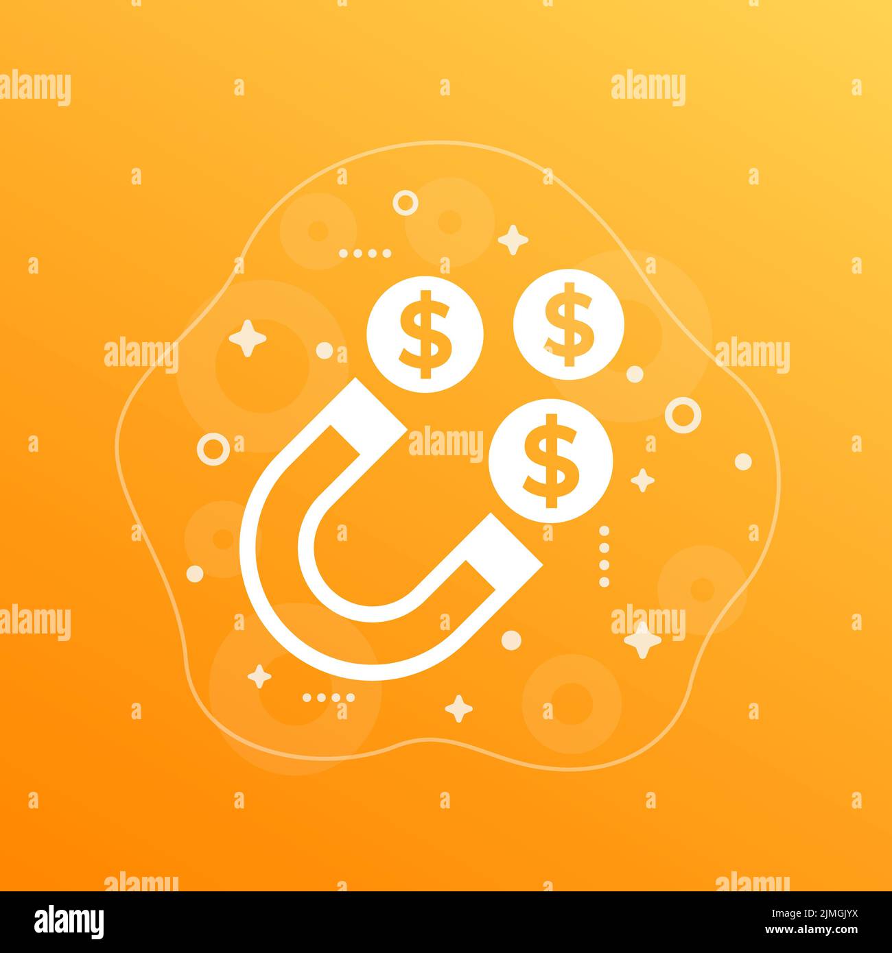Magnet illustration money hi-res stock photography and images - Alamy
