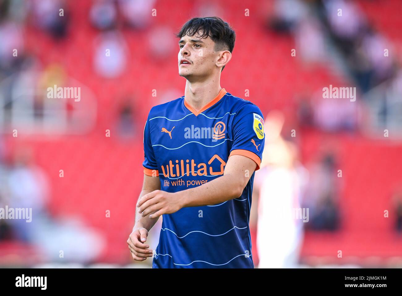 Charlie Patino #28 of Blackpool after the final whistle Stock Photo - Alamy