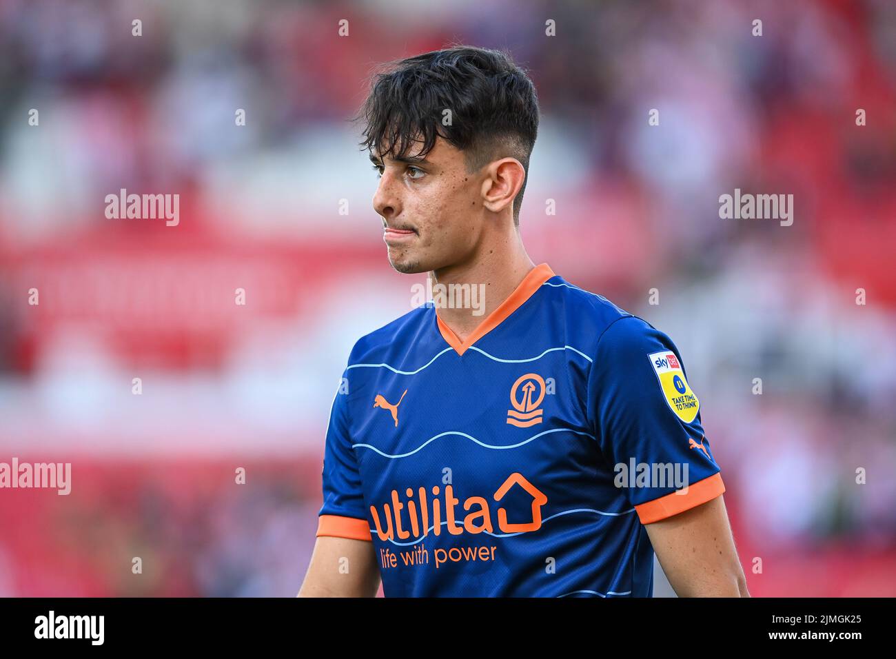 Charlie Patino #28 of Blackpool after the final whistle Stock Photo - Alamy