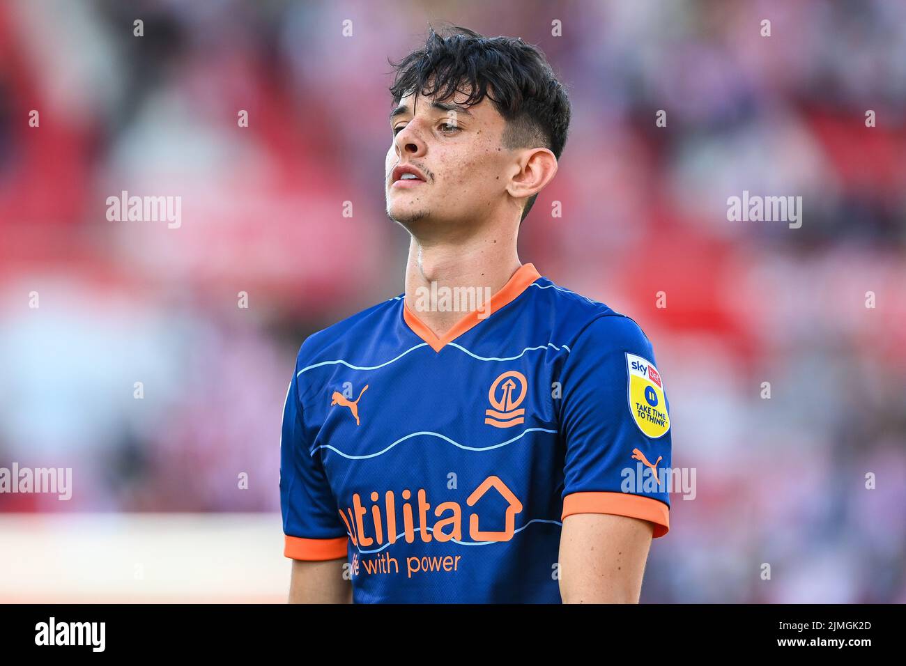 Charlie Patino #28 of Blackpool after the final whistle Stock Photo - Alamy