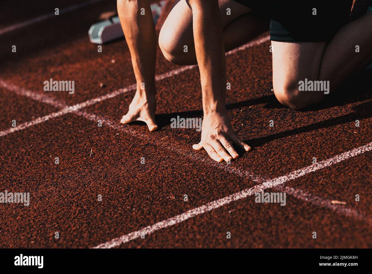 Starting line sports and competition Stock Photo - Alamy