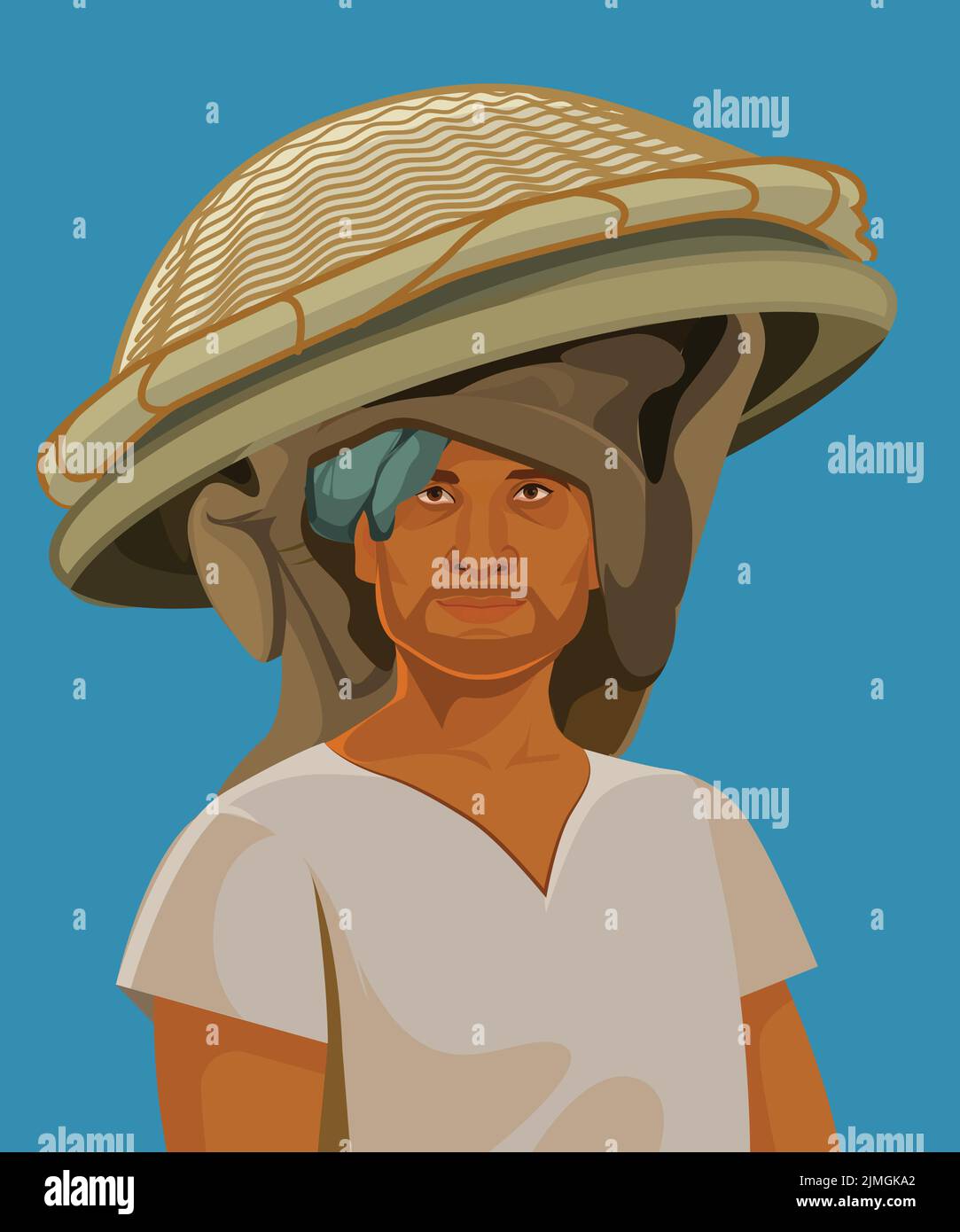 Indian farming illustration hi-res stock photography and images - Alamy