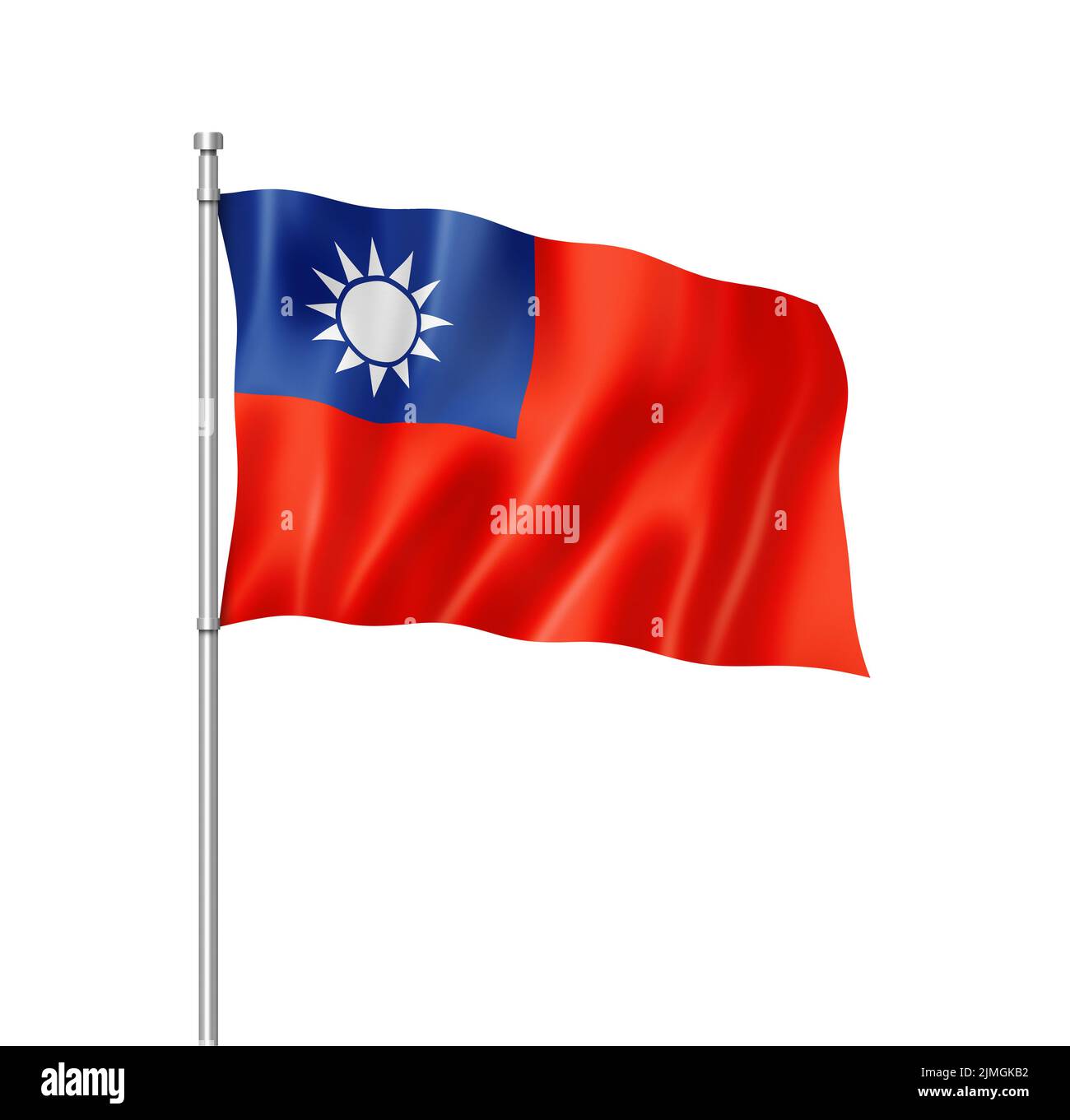 Satin texture taiwanese flag hi-res stock photography and images - Alamy