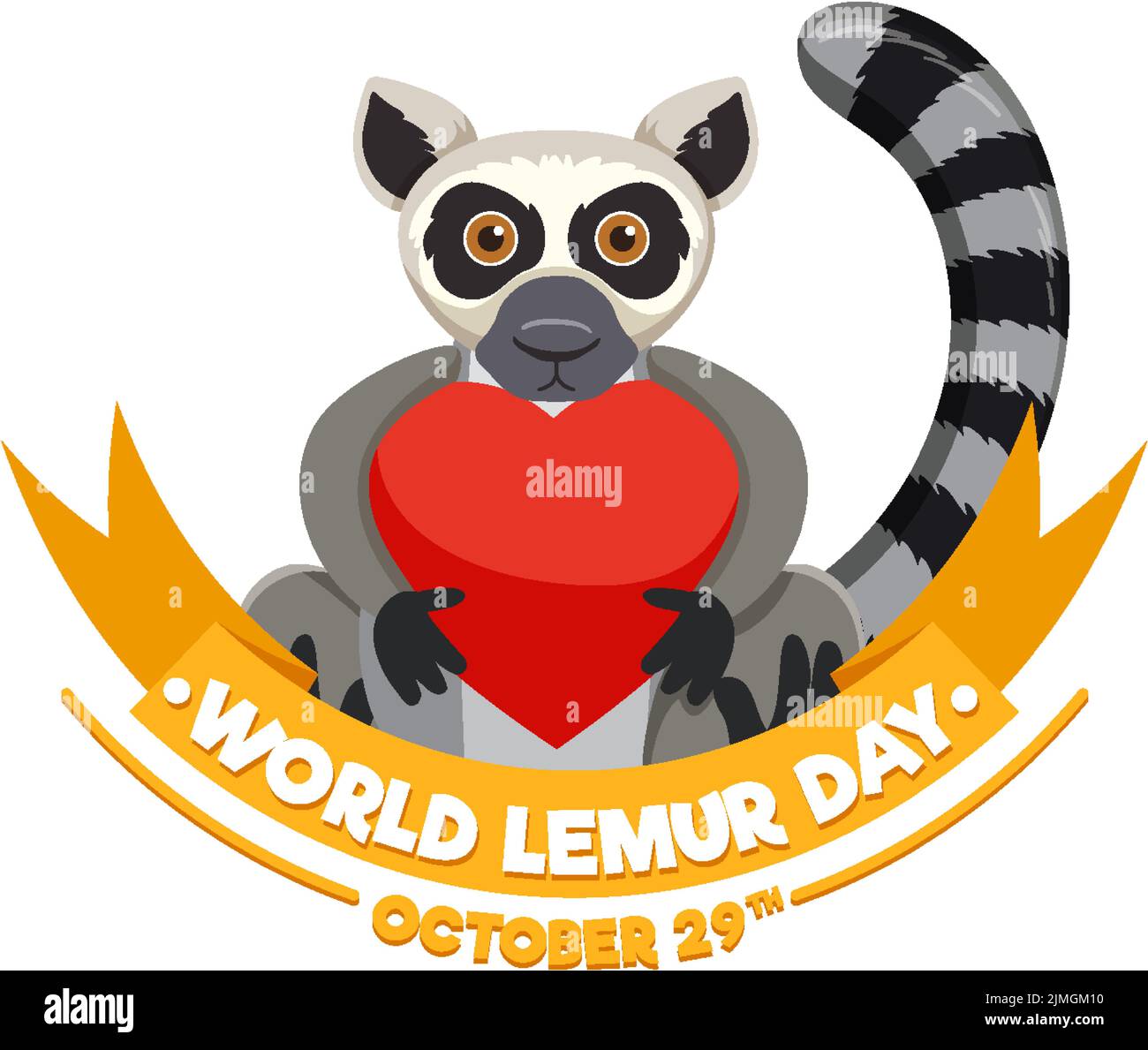 World Lemur Day Banner Design illustration Stock Vector Image & Art - Alamy