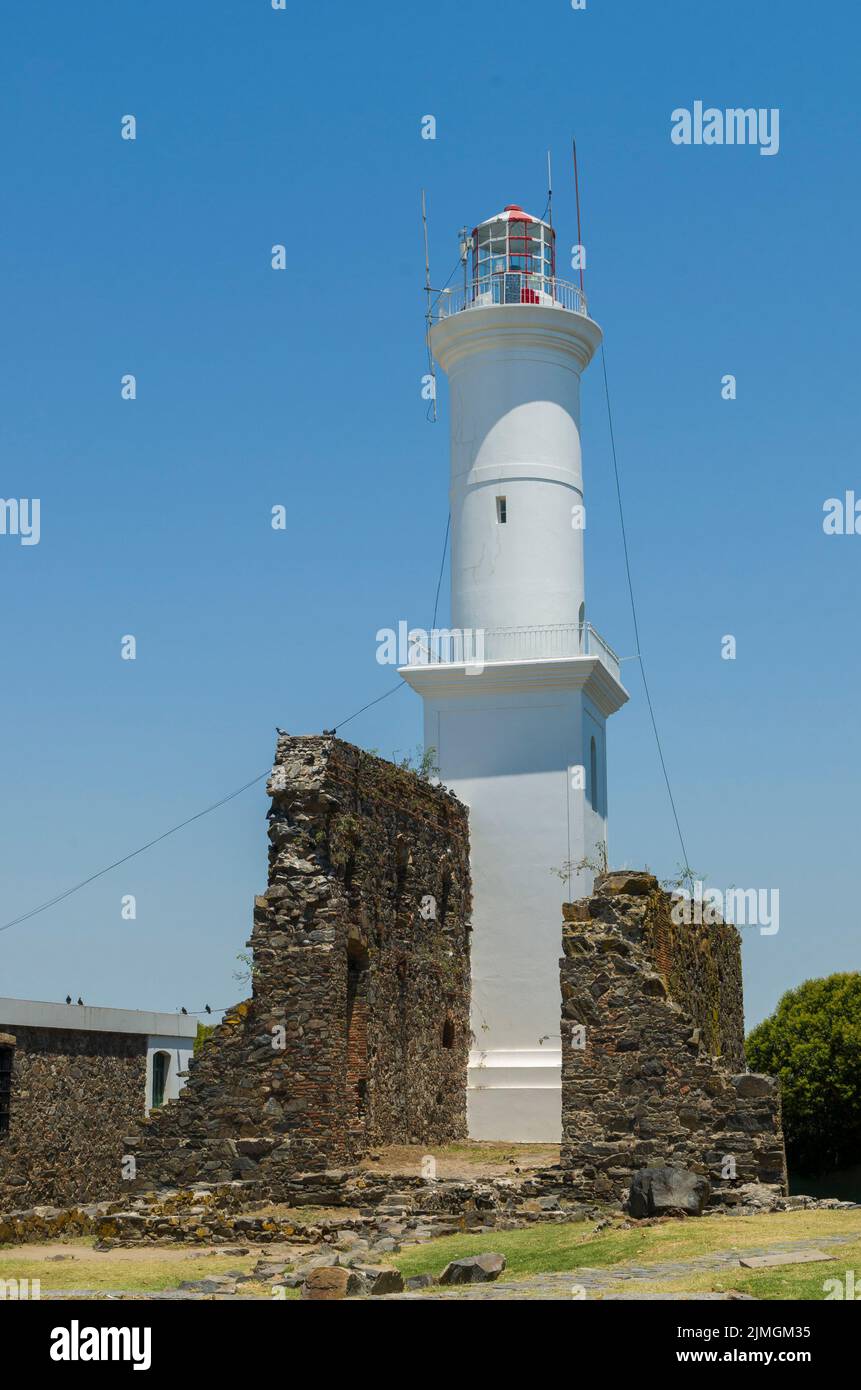 Colonia del Sacramento Lighthouse in Uruguay, important museum in the ...