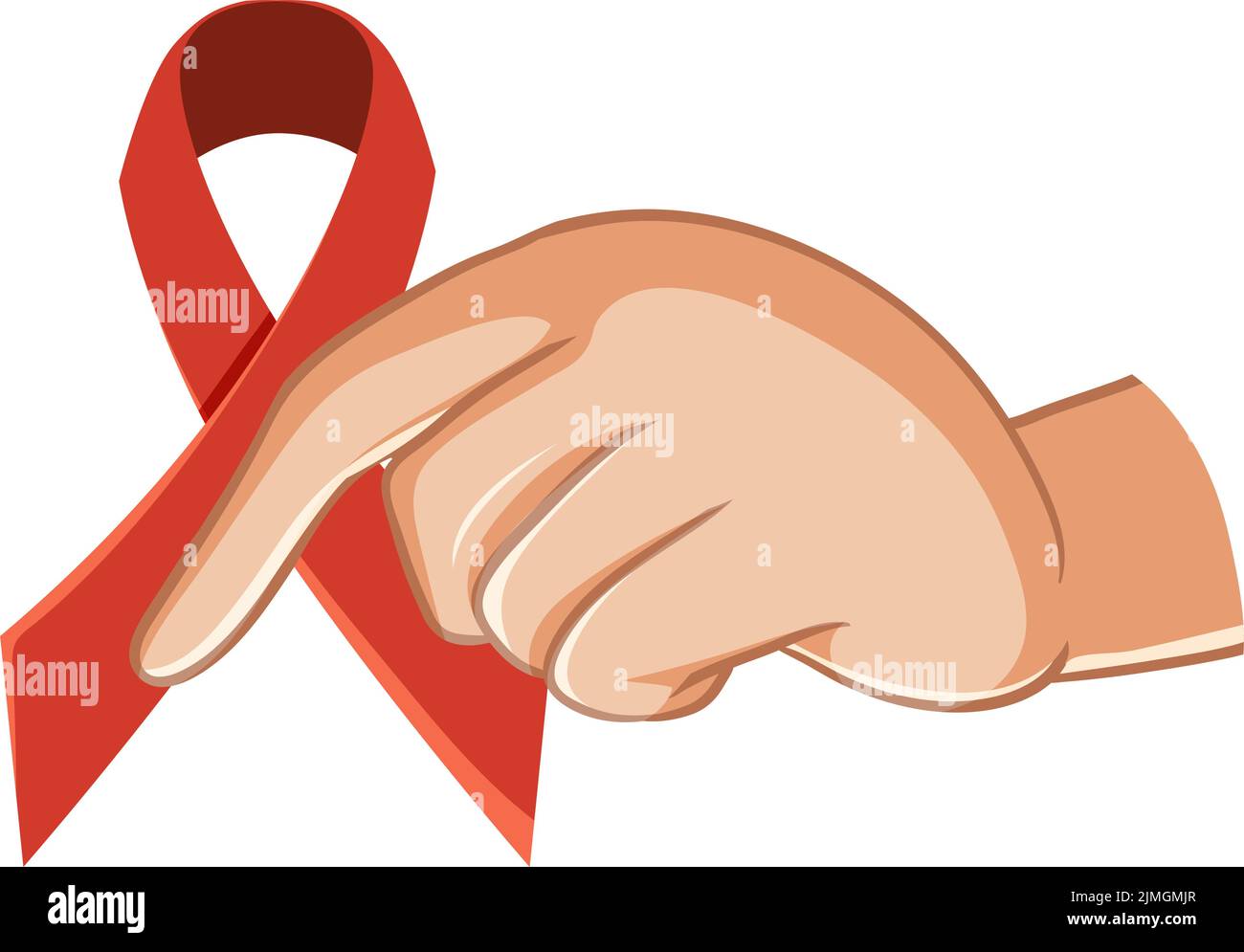 Red ribbon AIDS HIV symbol illustration Stock Vector Image & Art - Alamy