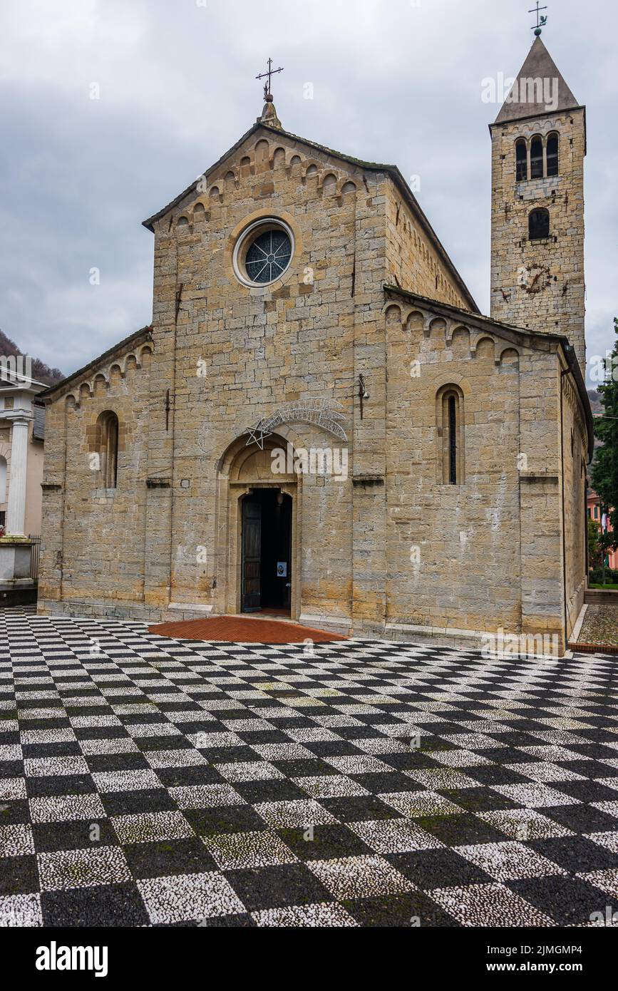 Church of San Siro di Struppa in Genoa Stock Photo - Alamy