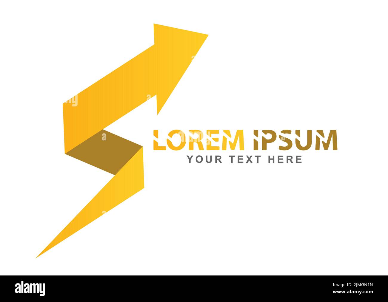 Arrow. Abstract arrow for logo, emblem, sticker or brand. Vector for ...