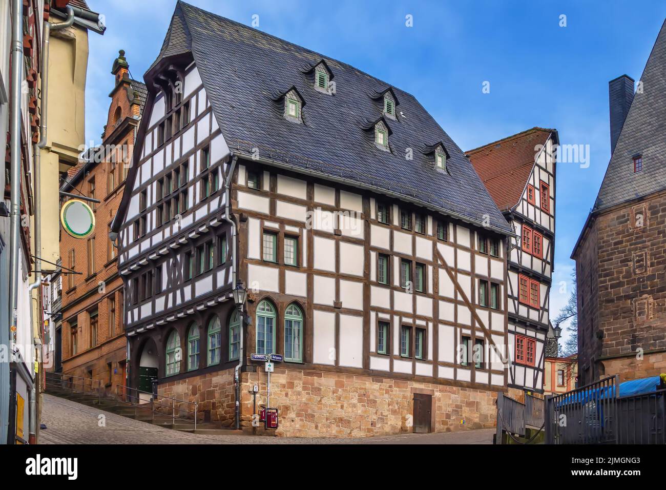 Street in Marburg, Germany Stock Photo - Alamy