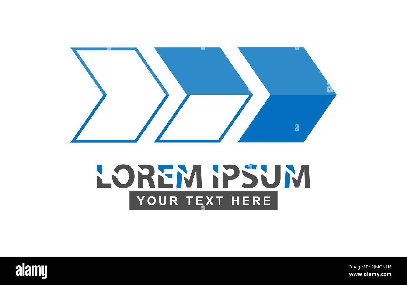 Abstract arrow. Vector design template for logos and creative ideas ...