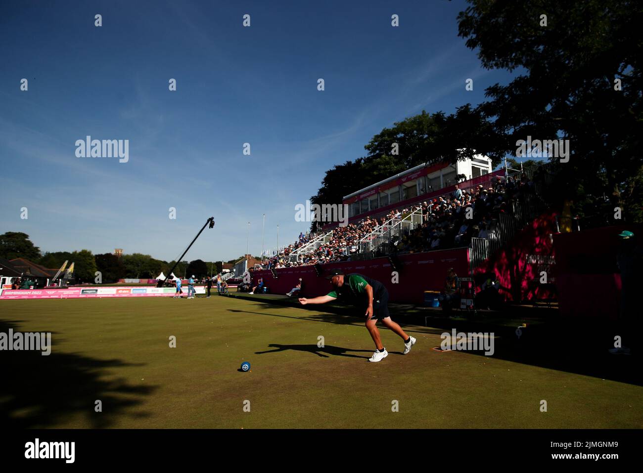 Northern Ireland’s Gary Kelly bowls during Men's Singles - Gold Medal ...