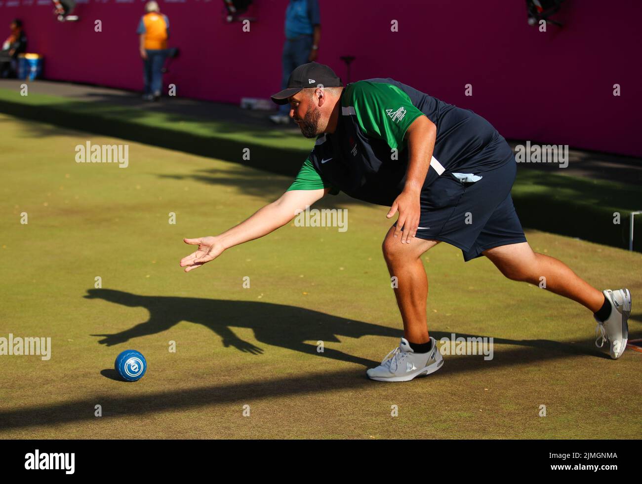 Northern Ireland’s Gary Kelly bowls during Men's Singles - Gold Medal ...