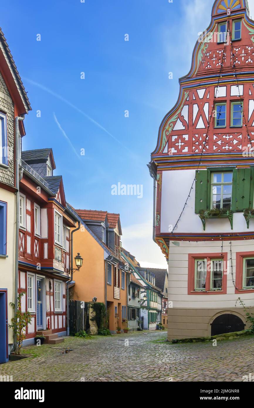 Street in Idstein, Germany Stock Photo - Alamy
