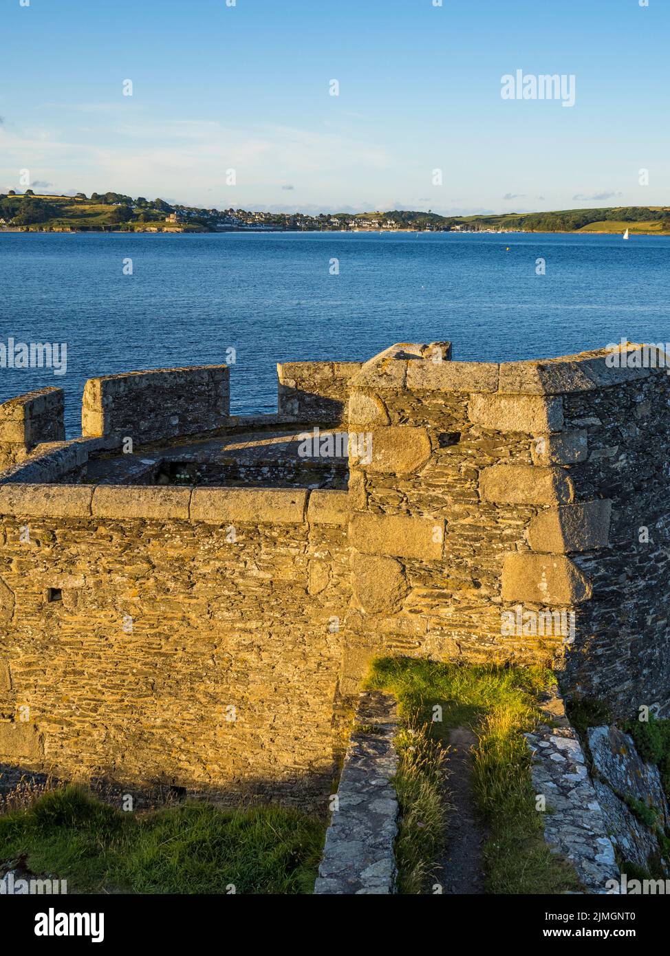 Little Dennis Fort, Pendennis Point, Falmouth, England, UK Stock Photo ...