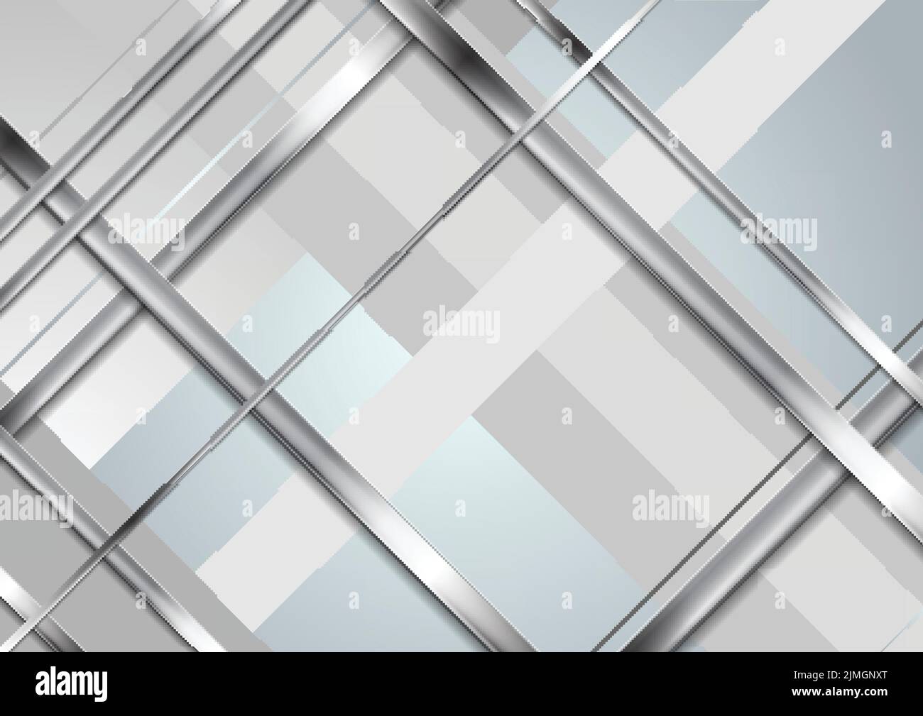 Grey blue tech metallic abstract background. Silver metal stripes on ...