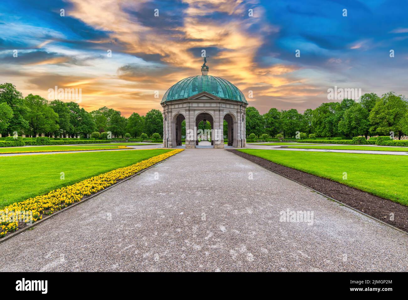 Munich sunset skyline hi-res stock photography and images - Alamy