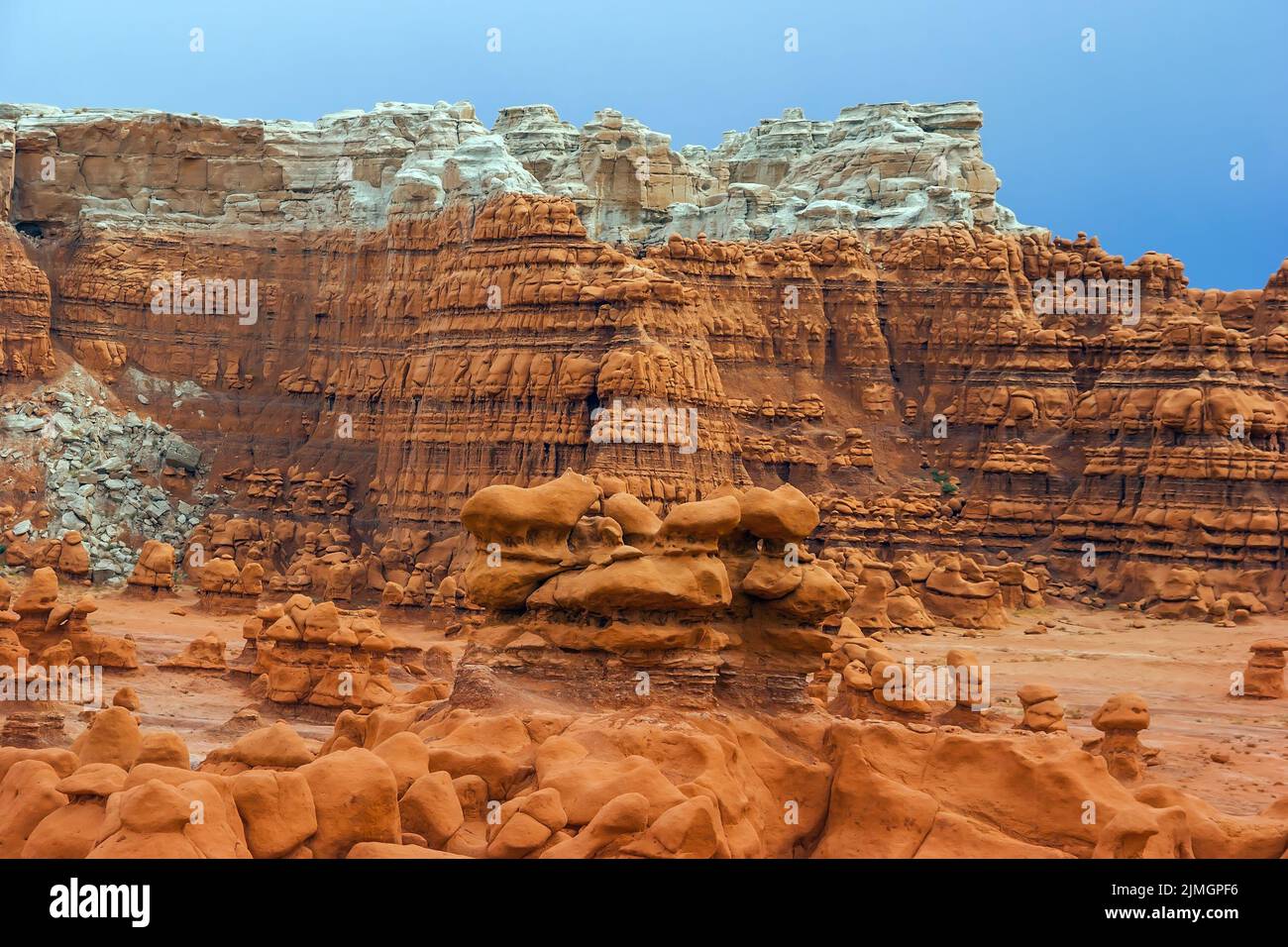 The mushrooms of red and gray sandstone Stock Photo - Alamy