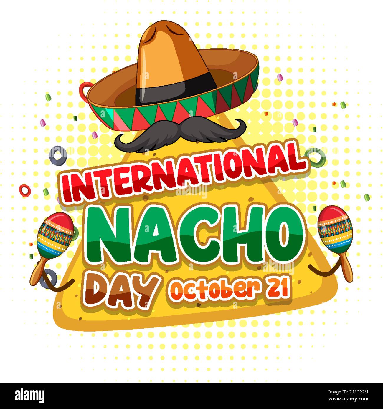 International Nacho Day Banner Design illustration Stock Vector Image ...