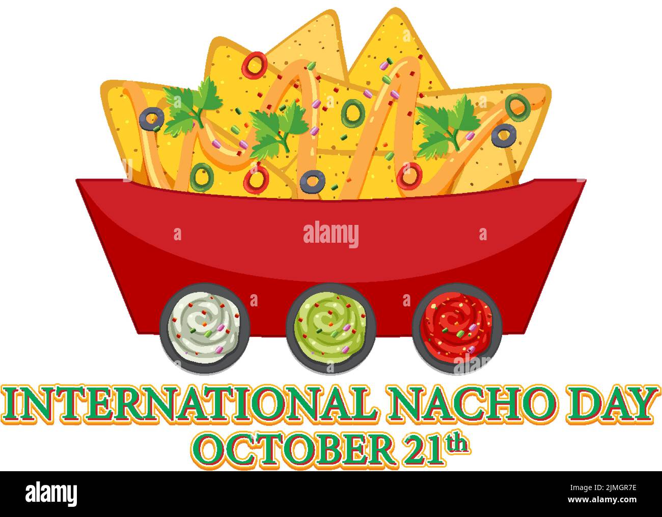 International Nacho Day Poster Design illustration Stock Vector Image ...