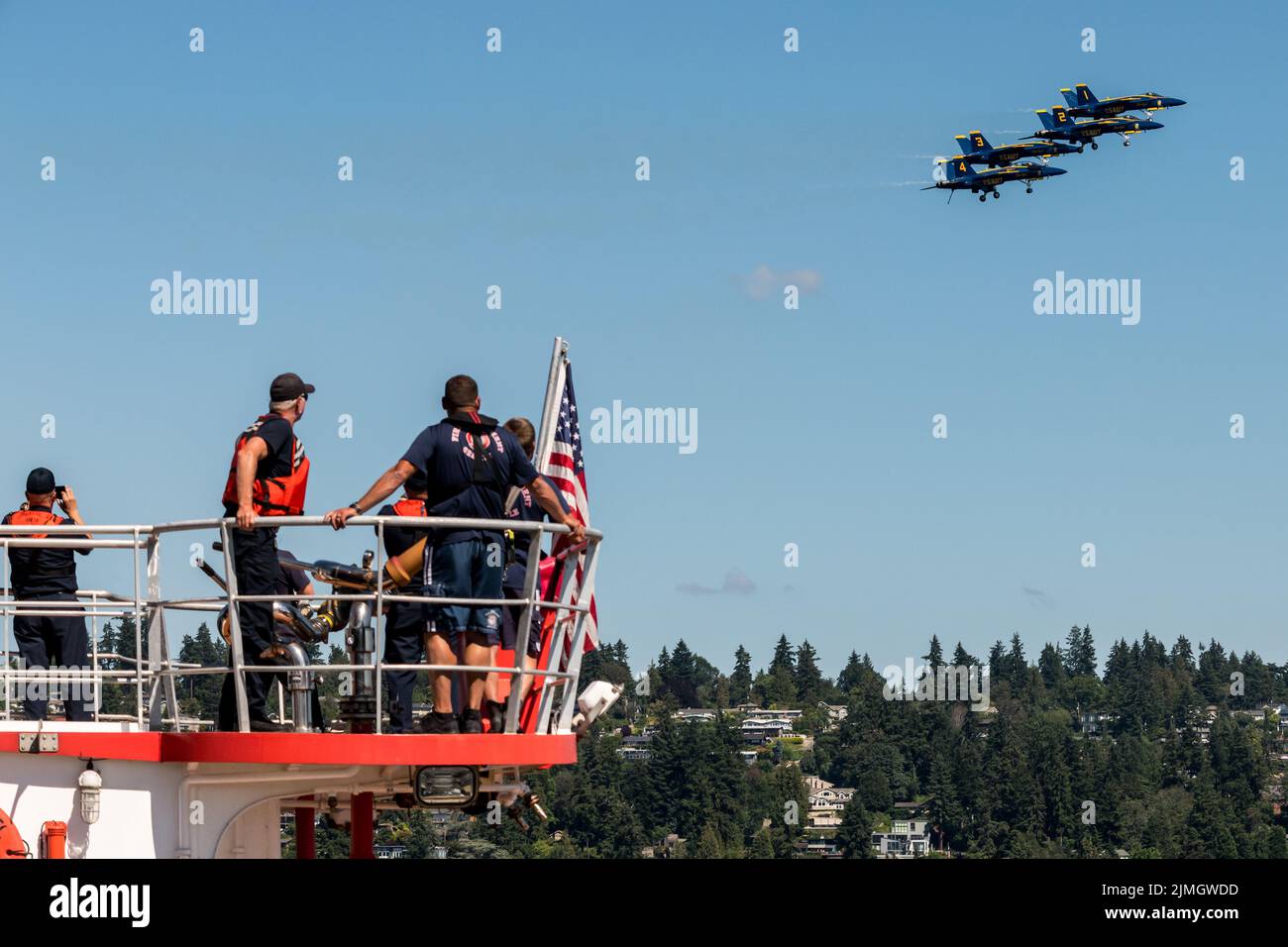 Seattle, USA. 5th Aug, 2022. Seafair kick off at Genesee Park after the ...