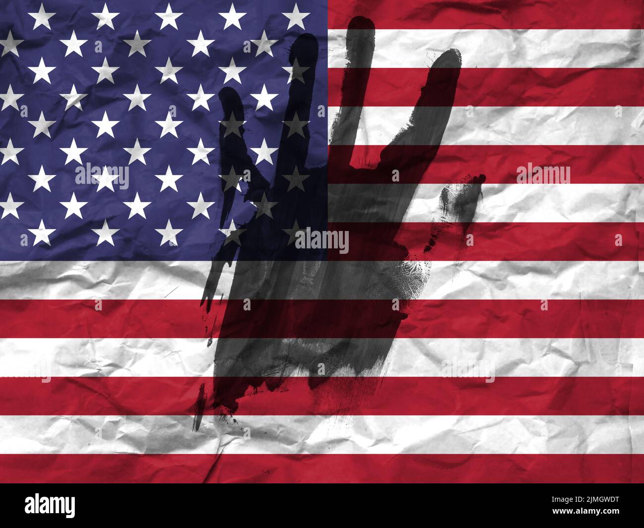 War in USA, concept of protest against the war, Stop the war and save ...
