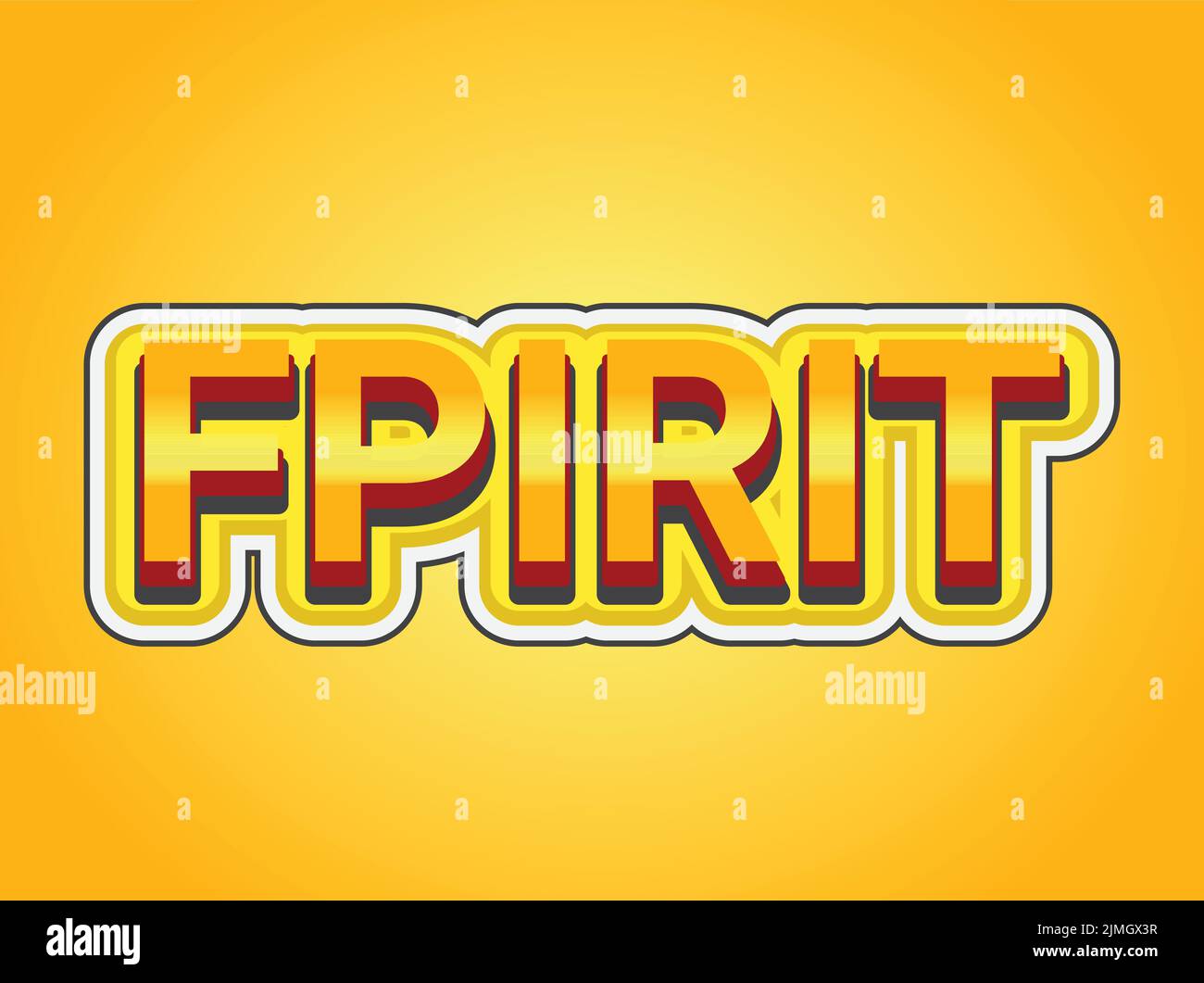 text effect template with 3d bold style use for log Stock Vector Image ...