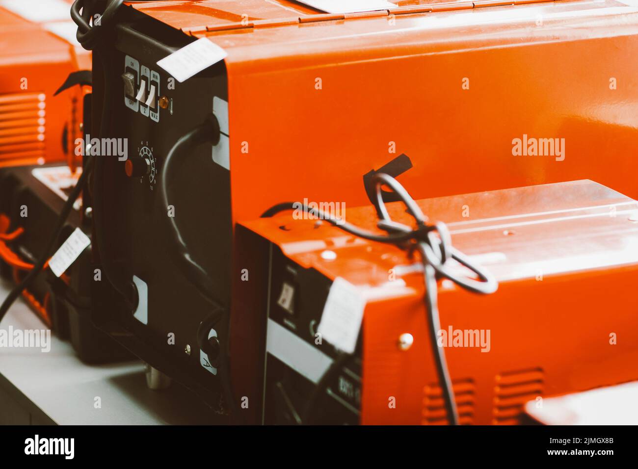 engineering equipment welding machine display Stock Photo - Alamy