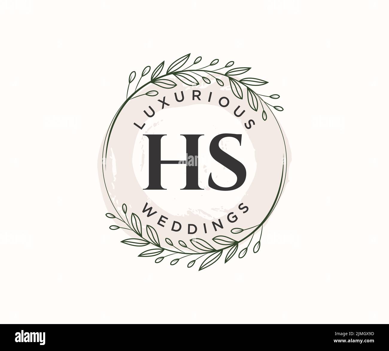 HS Initials letter Wedding monogram logos template, hand drawn modern ... HS Initials letter Wedding monogram logos template, hand drawn modern ...