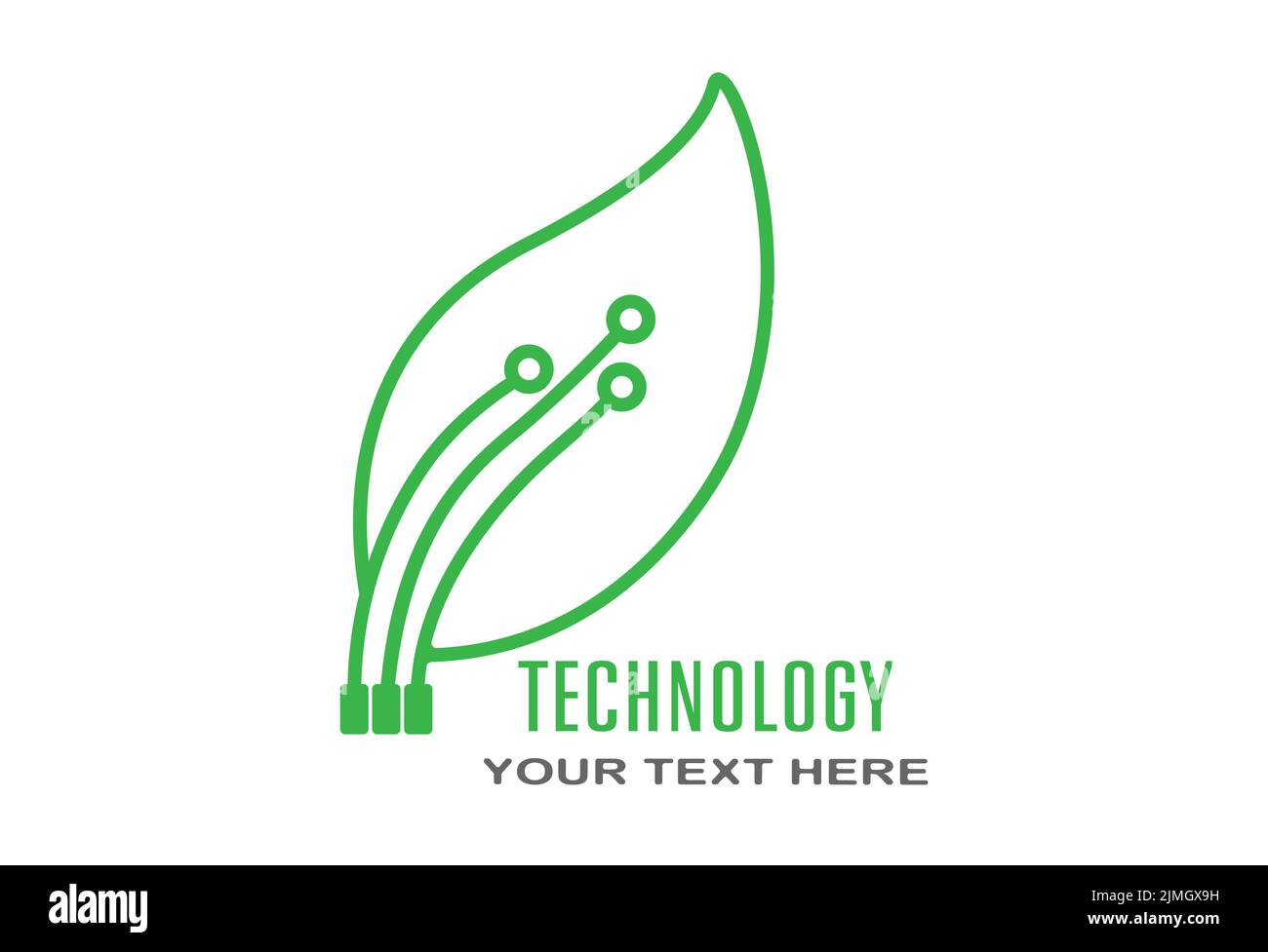 Green technologies. Logo, sticker, label or brand template for thematic ...