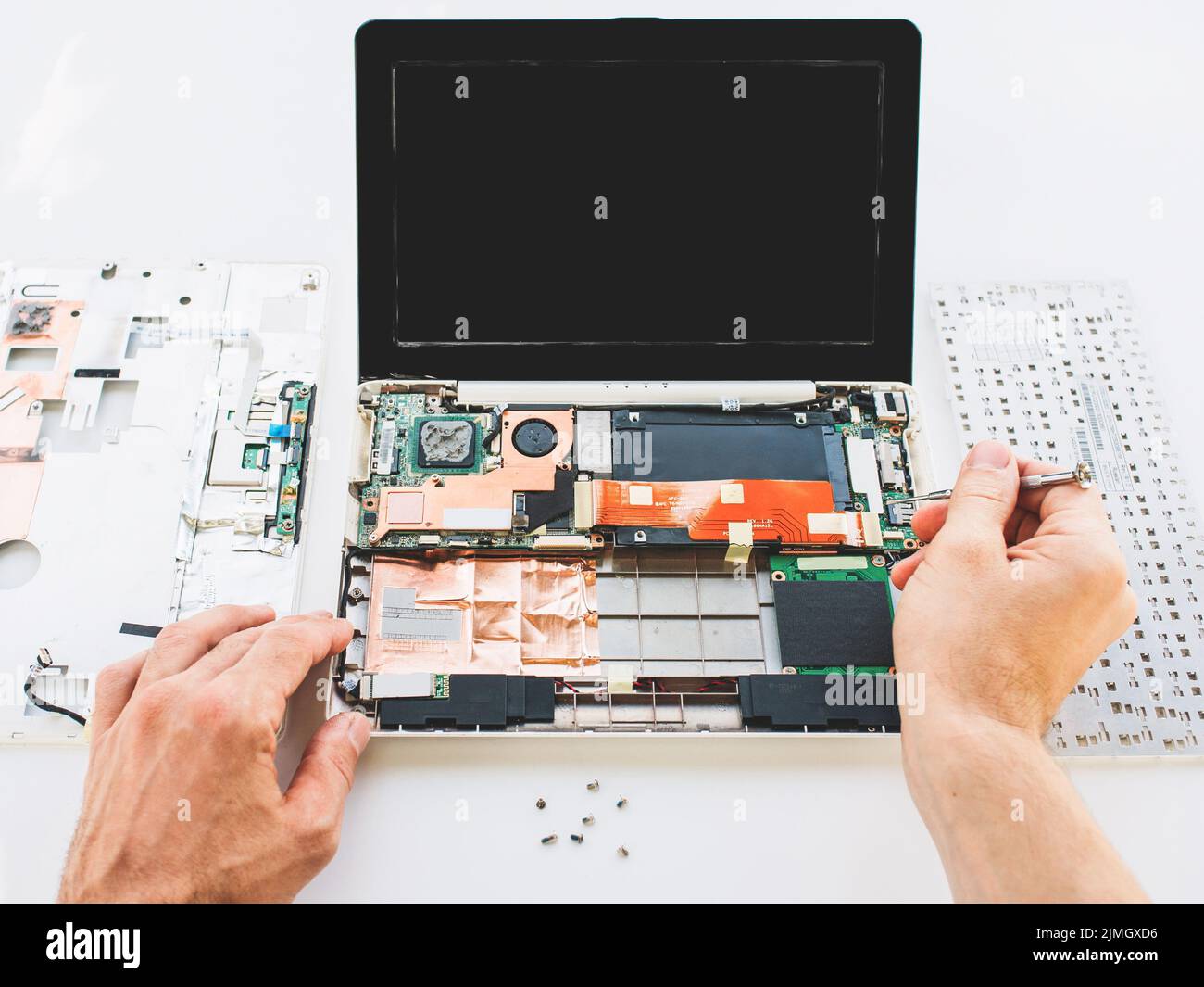computer maintenance warranty laptop diagnostic Stock Photo - Alamy