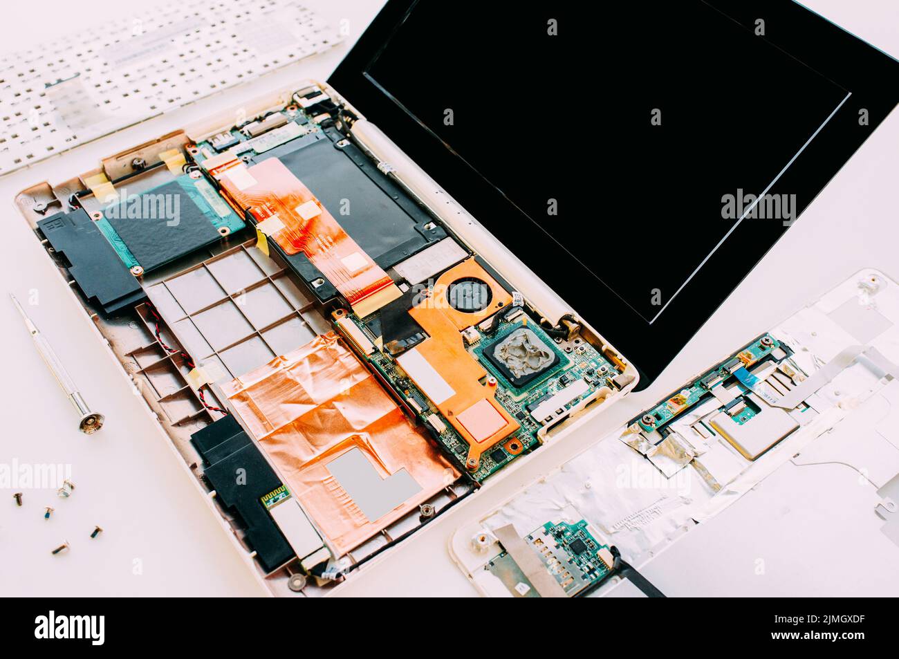 electronic maintenance laptop repair motherboard Stock Photo - Alamy