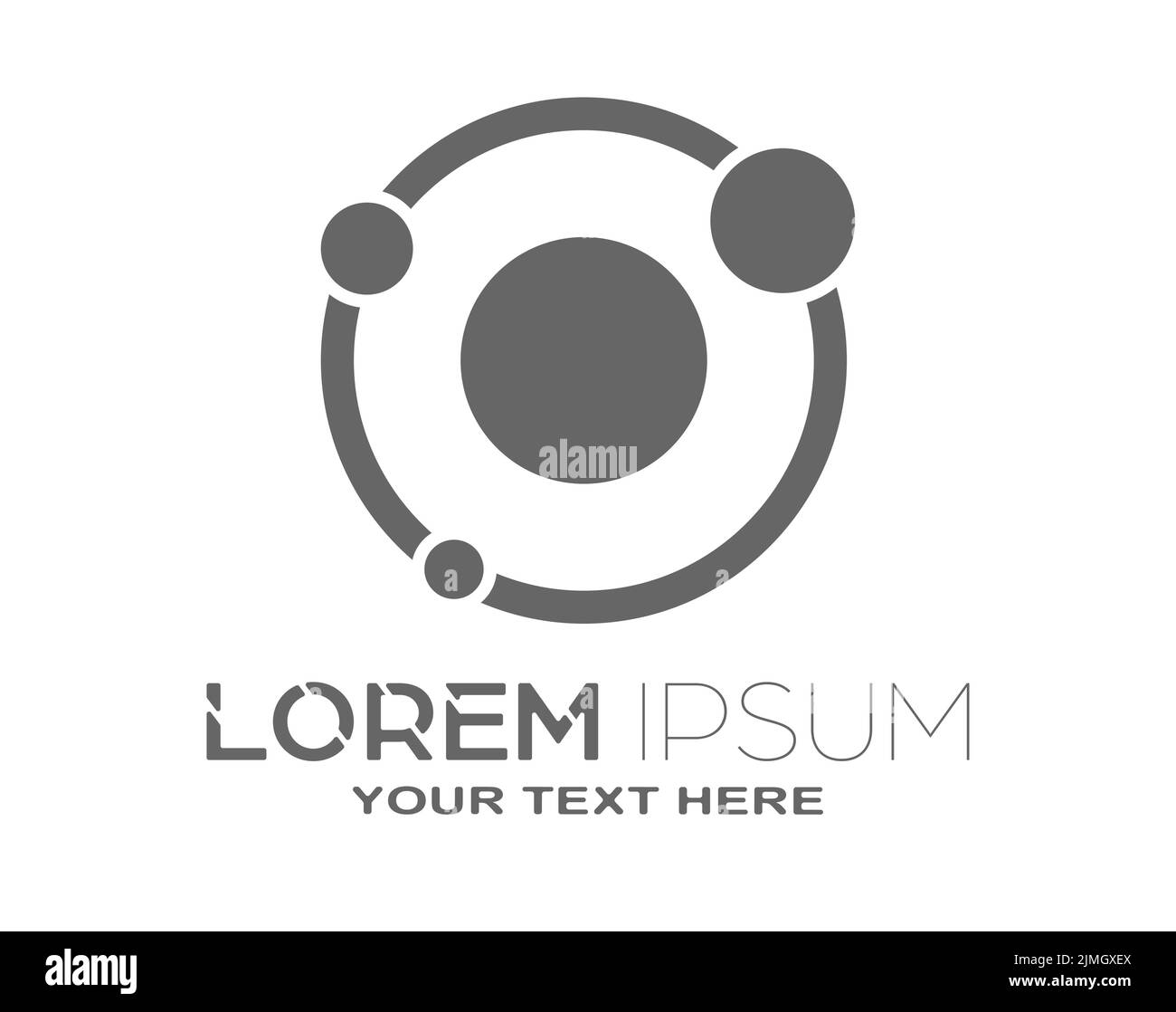 Interaction. Circle logo template for websites, apps and logos. The ...