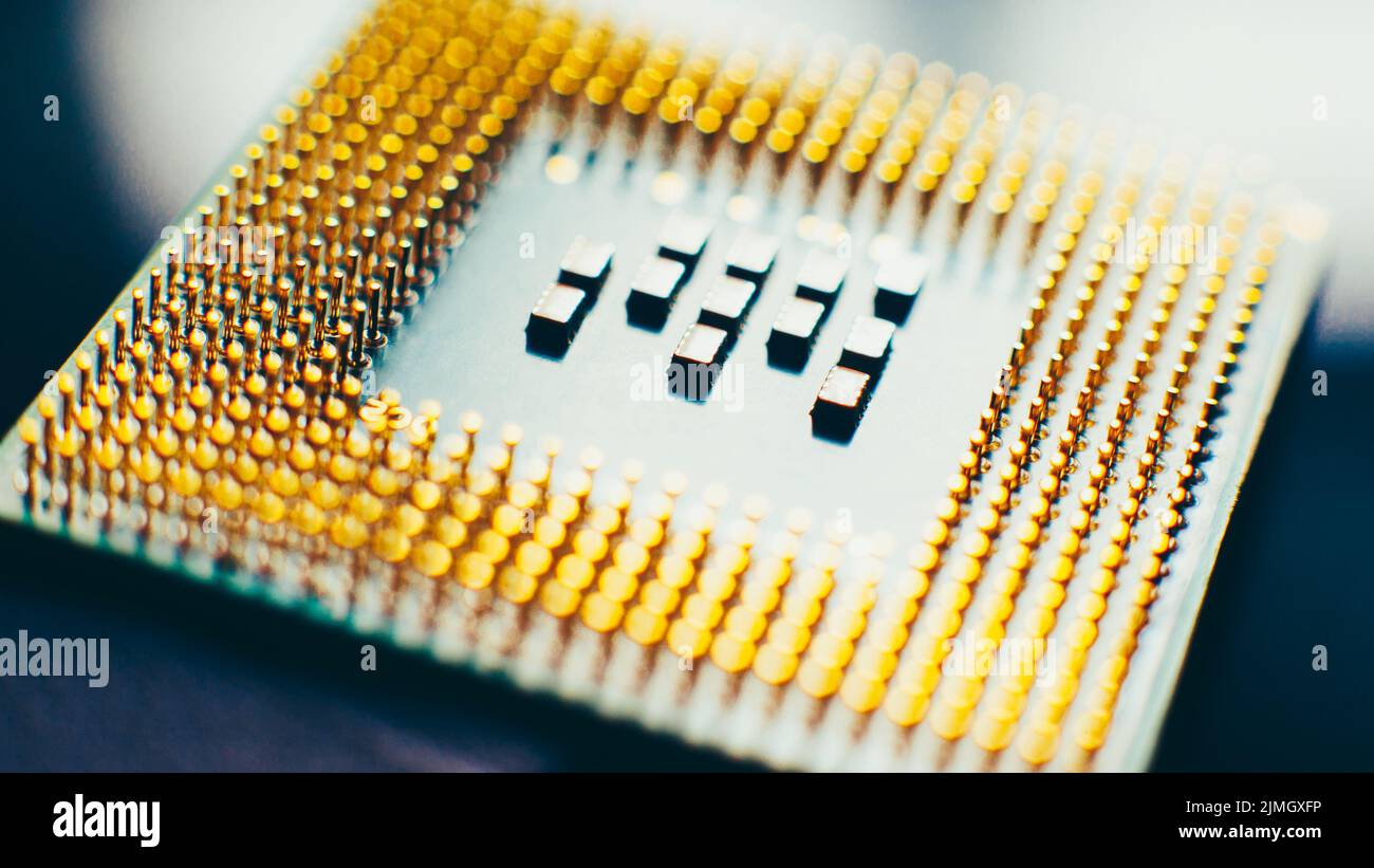 microelectronic science computer component cpu Stock Photo - Alamy