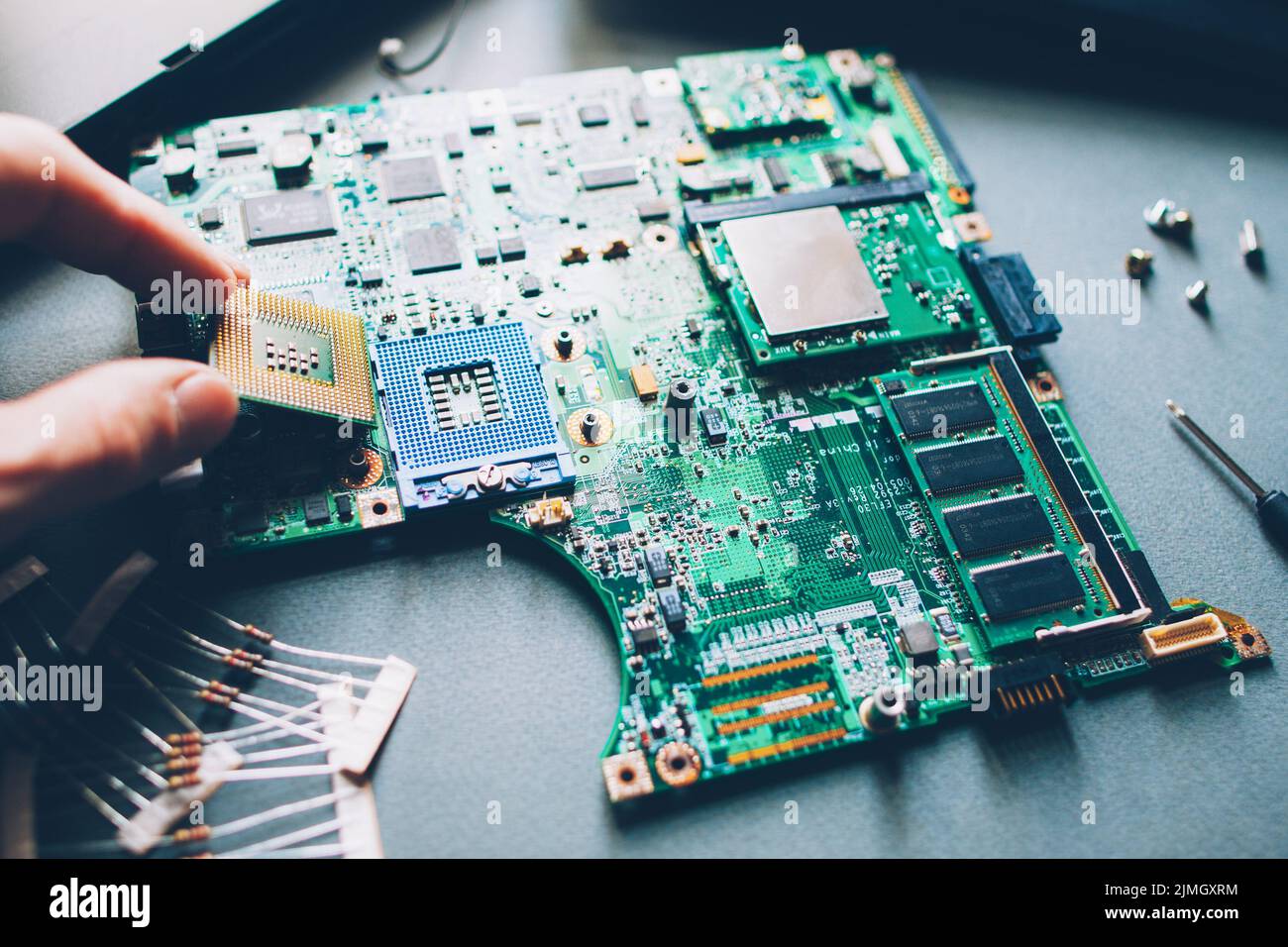 Motherboard details hi-res stock photography and images - Alamy