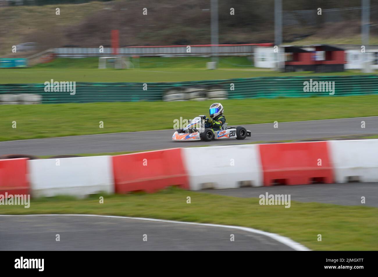 Karting races at South Yorkshire Karting Club Stock Photo - Alamy