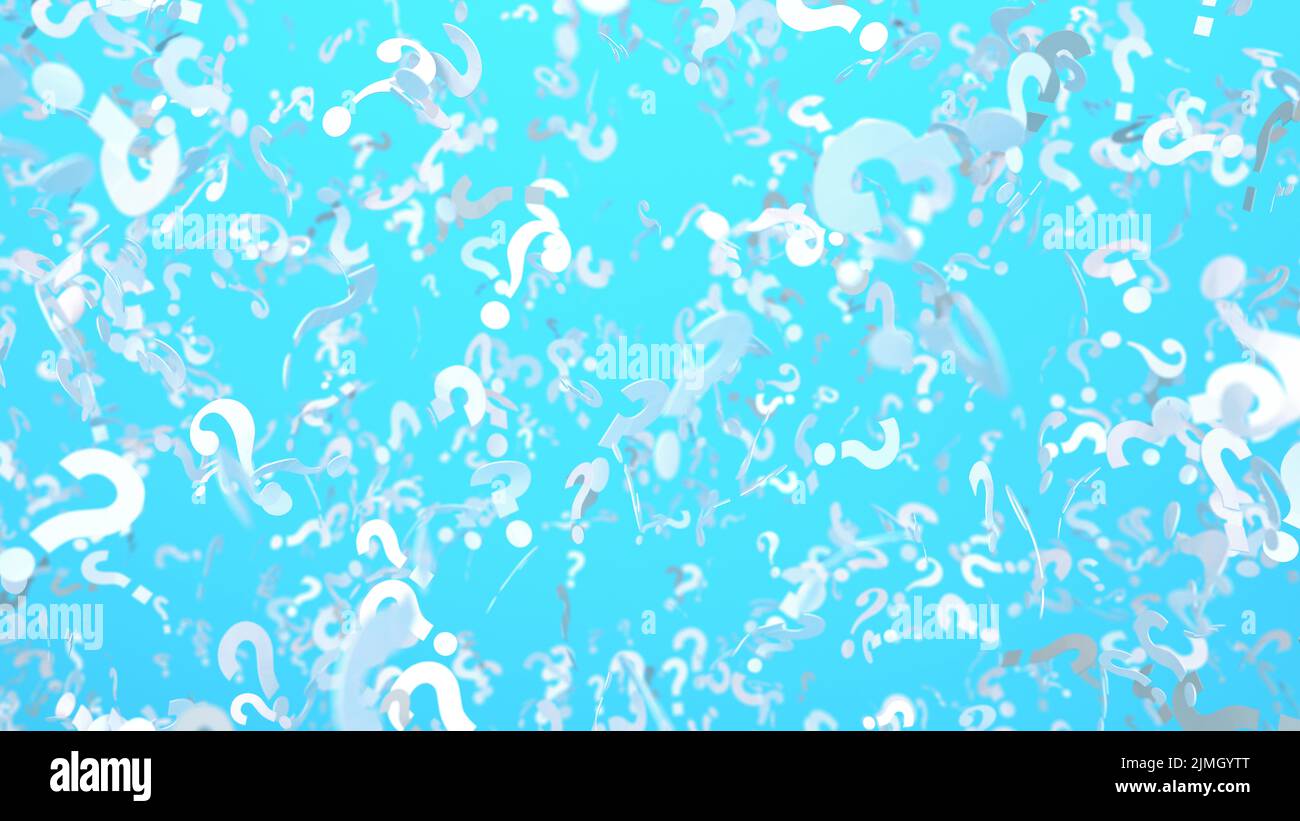 Flying Paper Question Stock Photo - Alamy