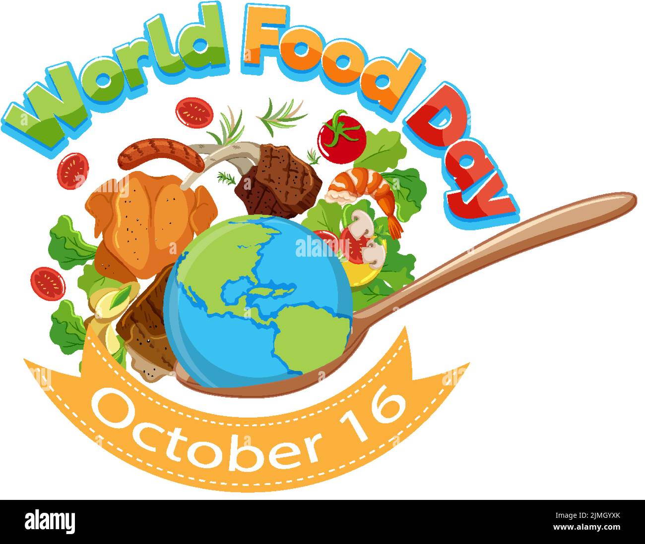 World Food Day Poster Design illustration Stock Vector Image & Art - Alamy