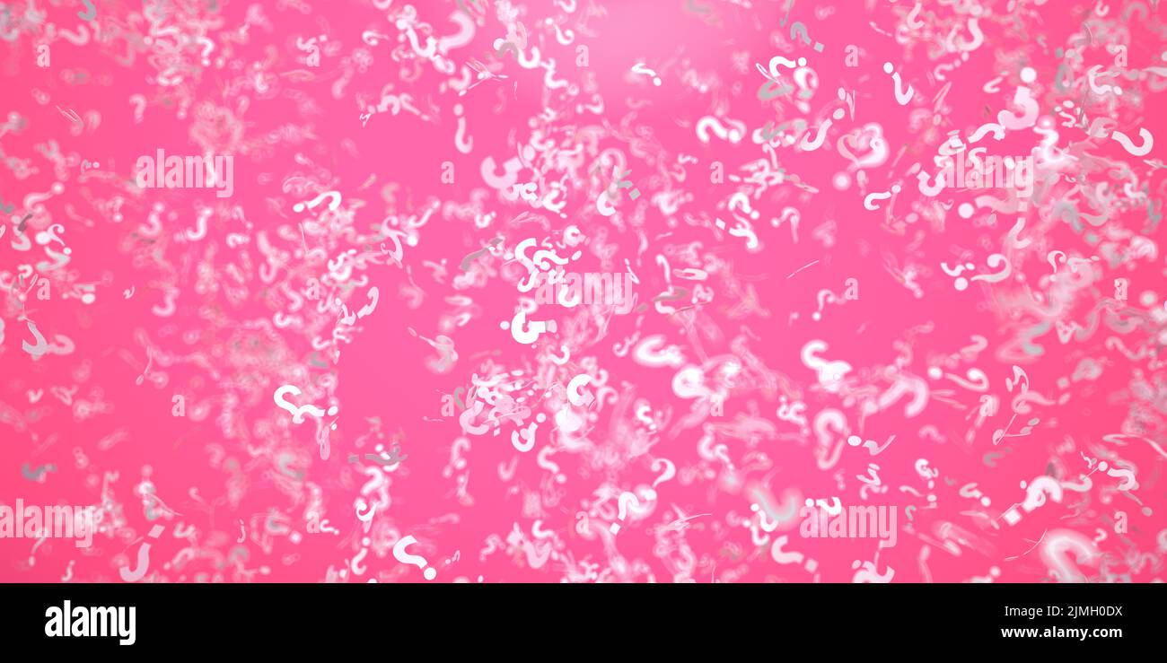 3d girl question mark hi-res stock photography and images - Alamy