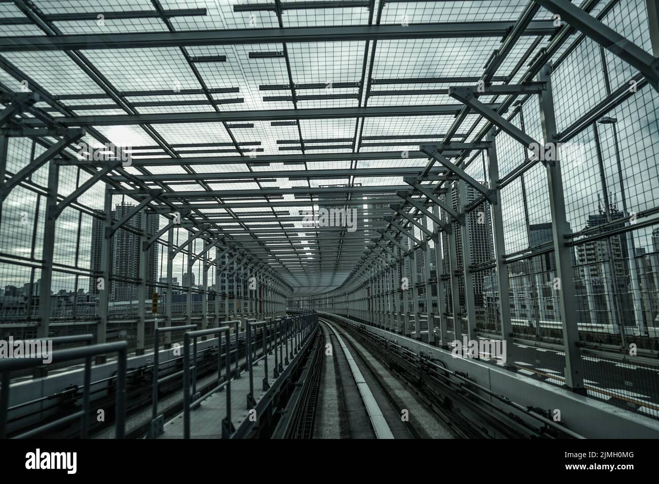 Rainbow Bridge visible from yurikamome Stock Photo - Alamy